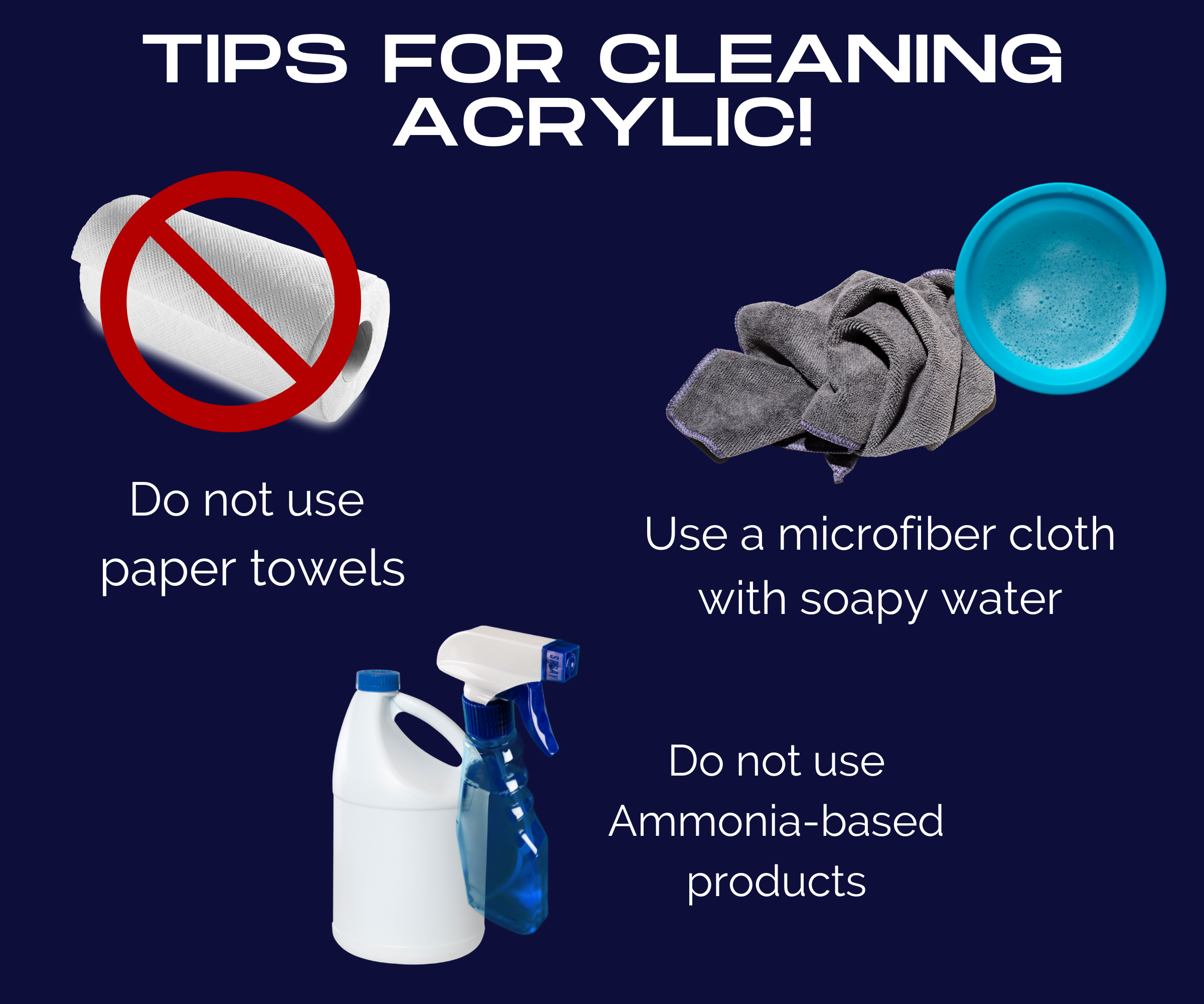 How to Clean Plastic and Acrylic – 321 Plastics