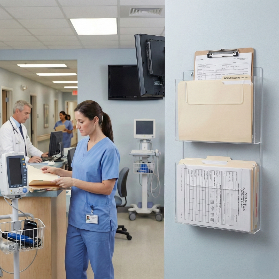 Acrylic Medical Chart Holders | Wall & Desk Chart Storage – 321 Plastics