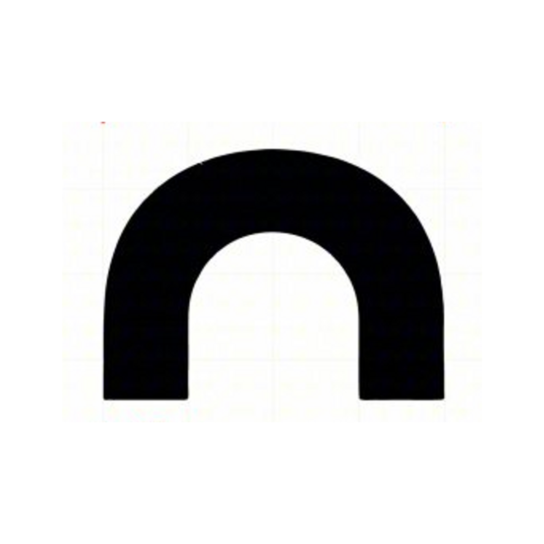 Pavement Ends Loop Stencil 16" x 12" for Painting Roadways – 321 Plastics