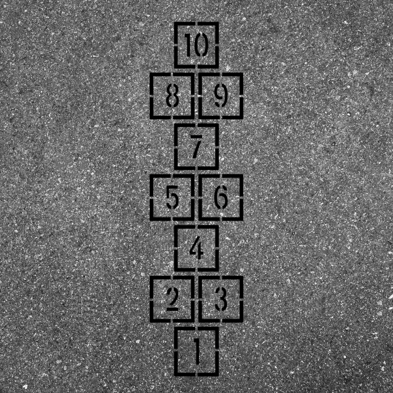Hopscotch Playground Painting Stencil DIY Kit – 321 Plastics