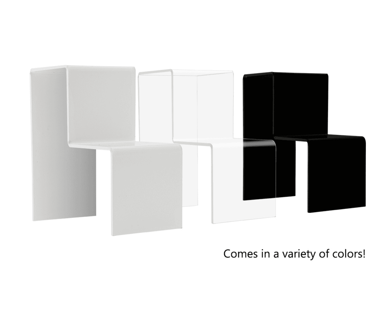 2 Tier Pedestal Retail Display Shelf Multi Stair Riser – 321 Plastics